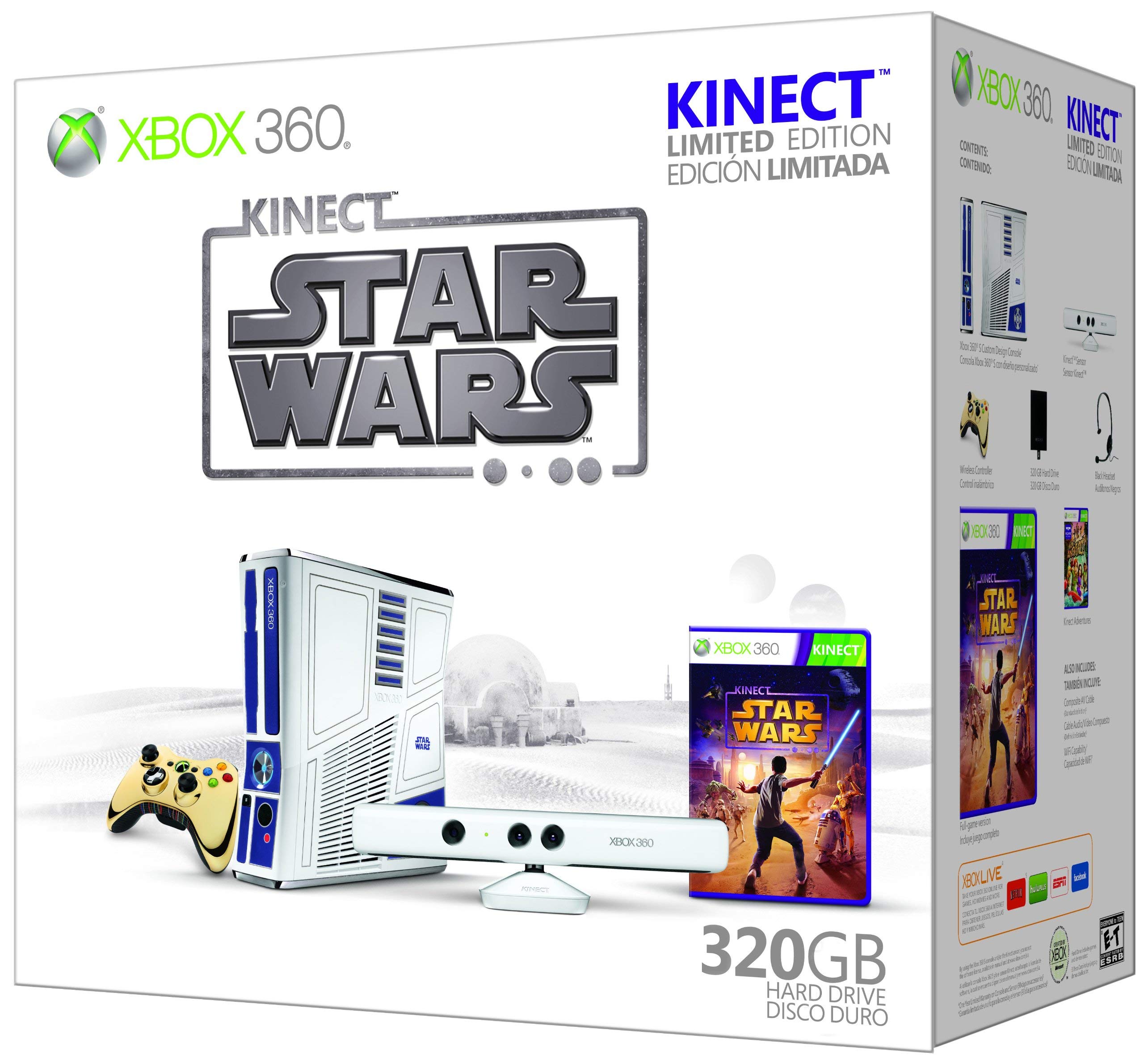 Xbox 360 Limited Edition Kinect Star Wars Bundle (Renewed)