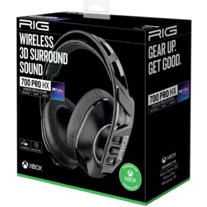 RIG 700 PRO HX Ultra-Light Wireless 3D Audio Gaming Headset for Xbox Series X|S, Xbox One, Windows 10/11 PCs with Dolby Atmos for Headphones - Black (Renewed)