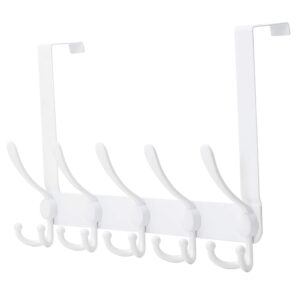 dseap 5 tri over the door clothes hanger and towel rack, heavy duty white