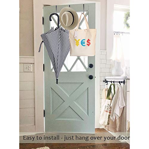 THSIREE 10Pcs Over The Door Hooks, Metal Door Hanger Z Hooks, Sturdy Over Door Hooks for Hanging Clothes, Towels, Coats and More