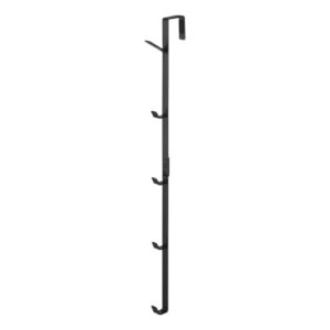 yamazaki home 7646 over the door hooks - vertical hanging coat rack, black