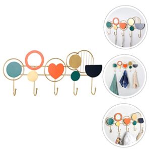 Abaodam 2pcs Door Hook Bathroom Coat Hangers Coat Mount Wall Key Holder Door Hanger Hook Over The Door Hanger Heart Key Hooks Wall Towel Hooks Coat Hat Bath Towel Iron Jewelry