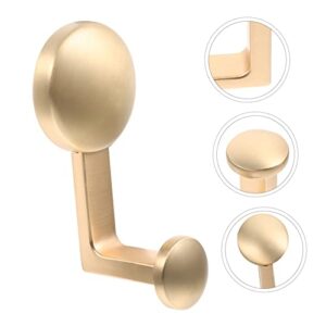 Cabilock 2pcs Double Round Coat Hook Stick on Hooks Heavy Duty s Hooks Door Robe Hanger Door Hooks cast Iron Hooks Stick on Wall Hooks Metal Wall Hooks Office Key Holder Zinc Alloy Curtain