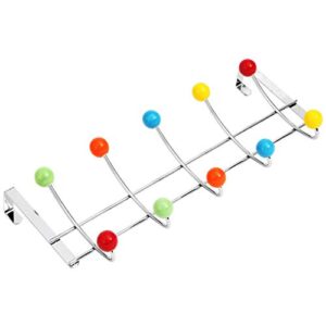 lvtfco coat hangers coat hooks wall mounted wall-mounted coat rack 10 colorful bead hooks coat hooks door hanger free punching wall hanging clothes storage hook wall mounted modern coat rack