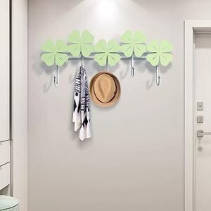 ULTRAWAVE Coat Rack Wall Mount Entrance Door Rear Porch Hanging Hanger Wall Hanging Key Hook Wall Creative Clothes Hook Rack Bathroom Coat Rack Coat Hooks (Color : A)