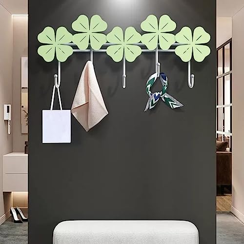 ULTRAWAVE Coat Rack Wall Mount Entrance Door Rear Porch Hanging Hanger Wall Hanging Key Hook Wall Creative Clothes Hook Rack Bathroom Coat Rack Coat Hooks (Color : A)