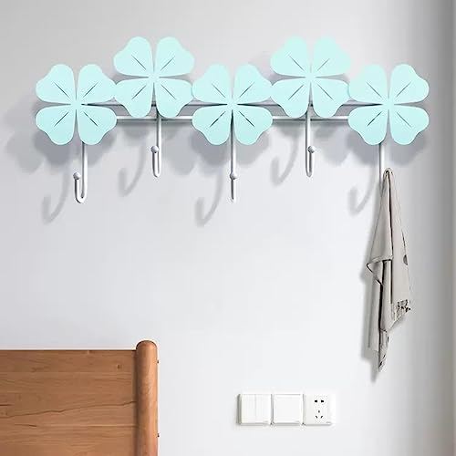 ULTRAWAVE Coat Rack Wall Mount Entrance Door Rear Porch Hanging Hanger Wall Hanging Key Hook Wall Creative Clothes Hook Rack Bathroom Coat Rack Coat Hooks (Color : A)