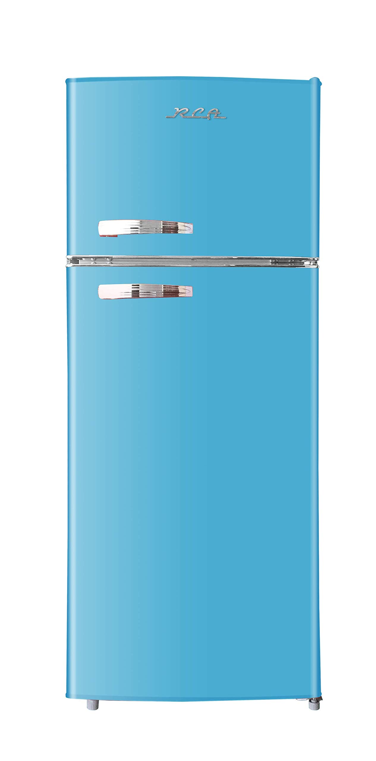 RCA RFR786-BLUE 2 Door Apartment Size Refrigerator with Freezer, 7.5 cu. ft, Retro Blue