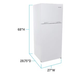 West Bend Frost Free Apartment Size Refrigerator, 14.3-Cu.Ft, White