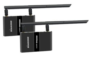 diamond multimedia multi- channel 2x2 wireless hdmi 5ghz kit, stream hd 1080p video/audio up to 300 ft from any hdmi source to hdtv/monitor/projector (vs600), black