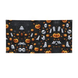 banners and signs for outdoor 35x71 backdrop for birthday party business graduation wedding event,cute halloween pattern