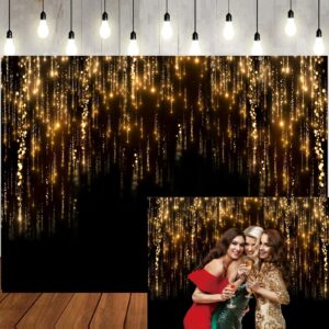 ltlyh 7x5ft black and gold backdrop golden spots backdrop vintage astract background for family birthday party newborn studio props 242