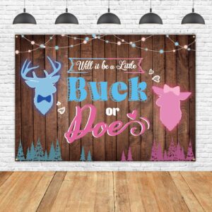 wood lights deer buck or doe gender reveal background will it be a little buck or does 7x5ft photography background props winter xmas photo booth prop deer baby shower backdrops party decoration