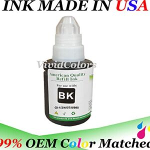 Vivid Colors Refill ink use with Mega tank GI 190 290 GI890 GI990 GI590 GI-290 4 pack