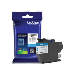 brother genuine lc3029cxxl super high yield cyan ink cartridge (lc3029c) (for use with mfc-j5830dw mfc-j5830dwxl mfc-j5930dw mfc-j6535dw mfc-j6535dwxl mfc-j6935dw printers)