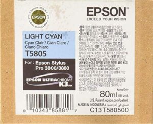 epson t5805 ultrachrome k3 light cyan cartridge ink