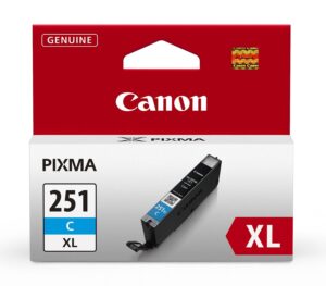 canon cli-251xl cyan compatible to ip7220,ix6820,mg5420,mg5520/mg6420,mg5620/mg6620,mx922/mx722,ip8720,mg6320,mg7120,mg7520 printers