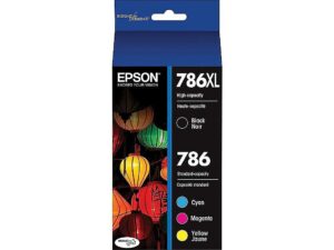 epson t786 durabrite ultra -ink high capacity black & standard color -cartridge combo pack (t786xl-bcs) for select epson workforce printers