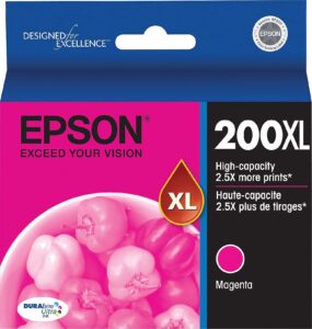 epson 200 durabrite ultra ink high capacity magenta cartridge (t200xl320-s) works with workforce wf-2520, wf-2530, wf-2540, expression xp-200, xp-300, xp-310, xp-400, xp-410