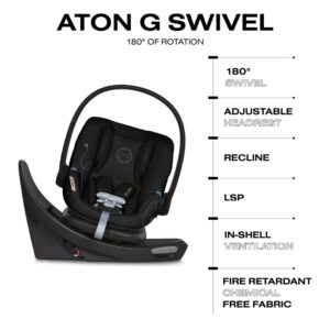 Cybex Aton G Swivel - Moon Black