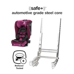 Diono Radian 3RXT SafePlus, 4-in-1 Convertible Car Seat, Rear and Forward Facing, SafePlus Engineering, 3 Stage Infant Protection, 10 Years 1 Car Seat, Slim Fit 3 Across, Purple Plum