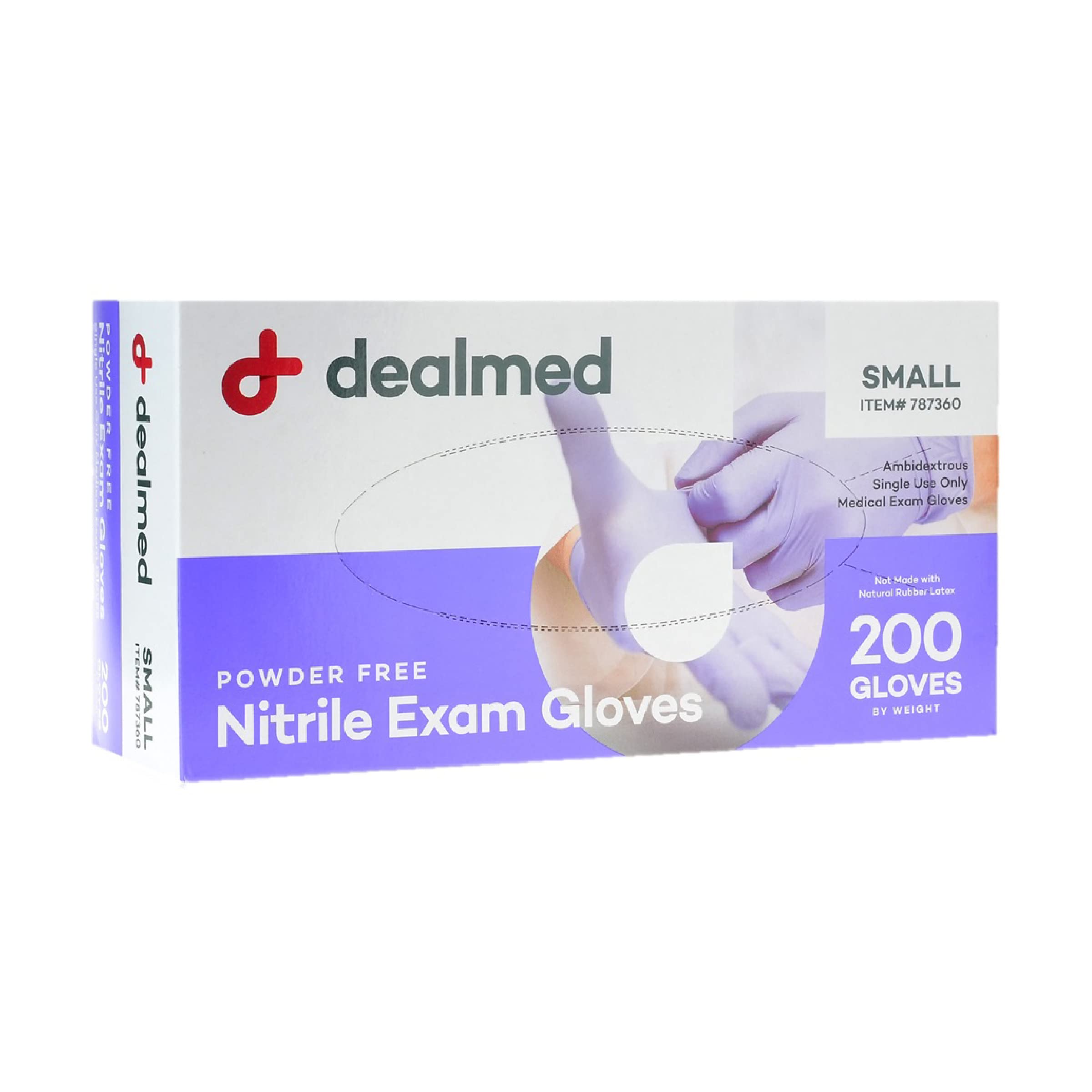 Dealmed Medical Exam Gloves – 200 Count Small Nitrile Gloves, Disposable Gloves, Non-Irritating Latex Free Gloves, Multi-Purpose Use Medical Gloves for a First Aid Kit and Medical Facilities