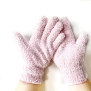 UUYYEO 6 Pcs Microfiber Dusting Gloves Reusable Washable Cleaning Gloves Mittens House Kitchen Cleaning Gloves Cloth Car Wash Hand Mitten