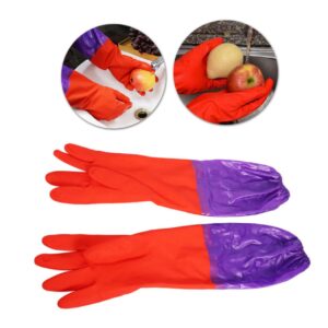 SOLUSTRE 3 Pairs household cleaning gloves latex glove gloves for cleaning household gloves washing gloves