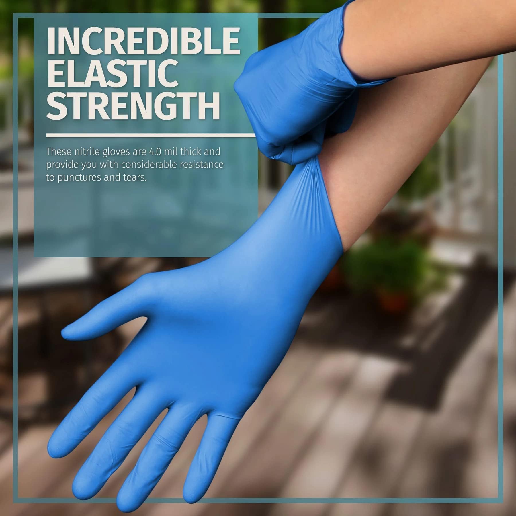 Glove Station Multi Use Firm Touch Cleaning Gloves - Powder-Free Latex-Free Textured Grip Food Grade Rated Ideal for Cleaning