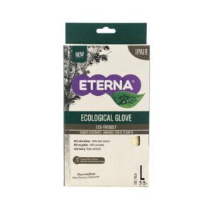 eterna ecological gloves, gloves for kitchen and household cleaning, excelent grip, eco-friendly, 100% natural, size l, 2.12 oz