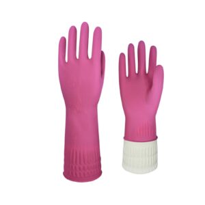 car wash cleaning latex extended women's household housekeeping gloves durable waterproof non slip dishwashing gloves