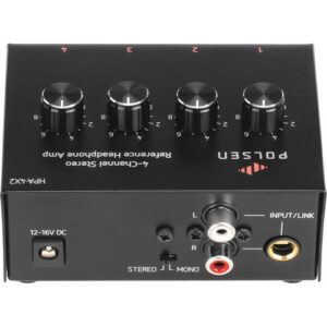 Polsen HPA-4X2 4-Channel Stereo Reference Headphone Amplifier(4 Pack)