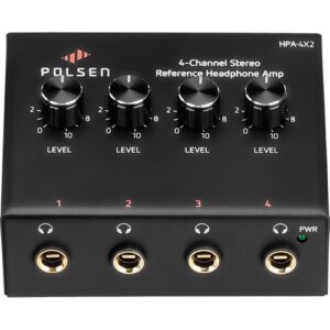 Polsen HPA-4X2 4-Channel Stereo Reference Headphone Amplifier(4 Pack)