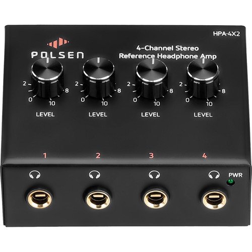 Polsen HPA-4X2 4-Channel Stereo Reference Headphone Amplifier(4 Pack)