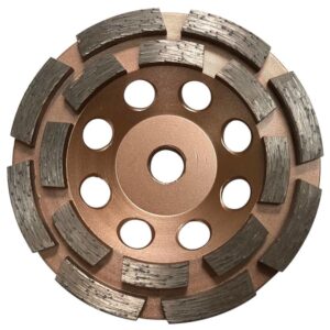 4.5" Diamond Grinding Wheels for Concrete or Masonry, 16 Double Row Segments, 30/40 Grit, Medium Bond, 5/8"-11 Arbor