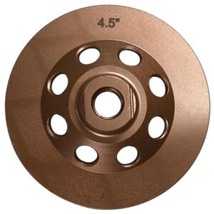 4.5" Diamond Grinding Wheels for Concrete or Masonry, 16 Double Row Segments, 30/40 Grit, Medium Bond, 5/8"-11 Arbor