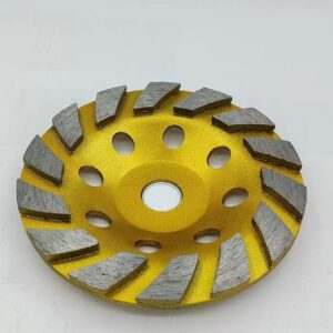 Concrete Turbo Diamond Grinding Cup Wheel 12 Segs Heavy Duty Angle Grinder Wheels for Angle Grinder Granite Stone Marble Masonry Concrete