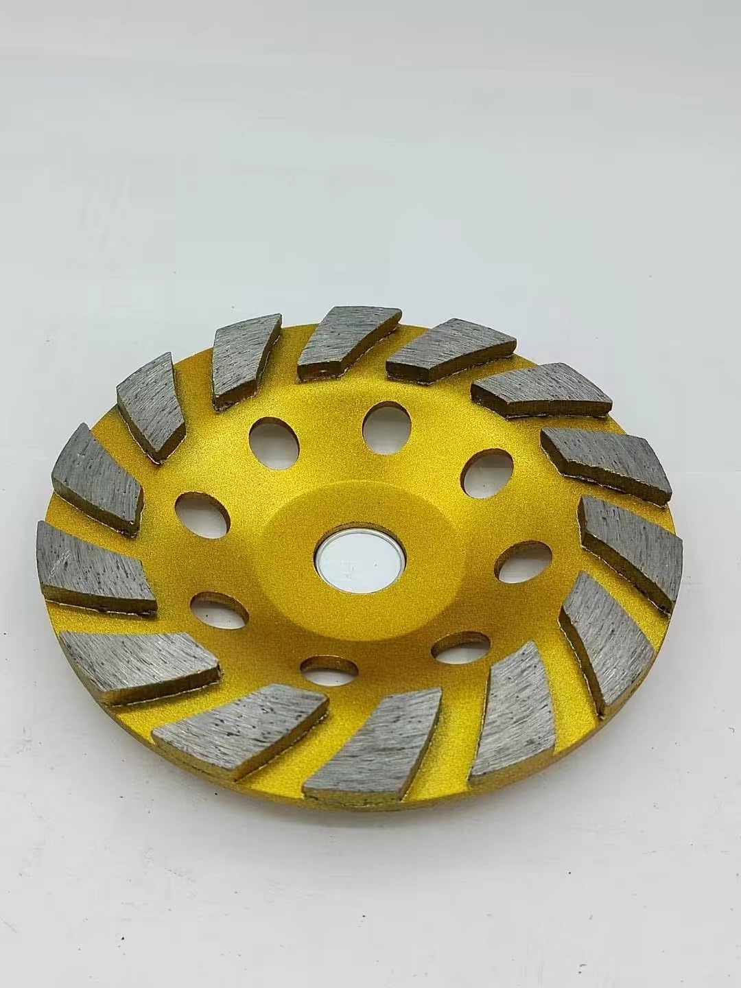 Concrete Turbo Diamond Grinding Cup Wheel 12 Segs Heavy Duty Angle Grinder Wheels for Angle Grinder Granite Stone Marble Masonry Concrete