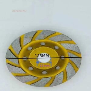 Concrete Turbo Diamond Grinding Cup Wheel 12 Segs Heavy Duty Angle Grinder Wheels for Angle Grinder Granite Stone Marble Masonry Concrete