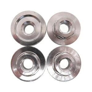 zerva thread hex flanged nut stop fastener flange nuts, m10 nut for 100 type angle grinder diamond disc grinding disc (size : 4 piece)