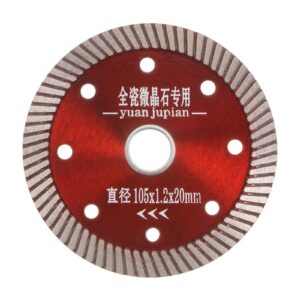 harfington diamond blade, 4" 105mm diamond saw blades diamond cutting wheel with 20mm arbor for angle grinder for cutting tile concrete, masonry, brick, marble and other stone, red