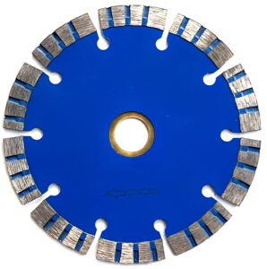 5'' turbo segmented diamond blade for angle grinder - diamond cutting wheel for dry and wet cutting stone, marble, granite, brick, masonry, paving flag, concrete, ceramic