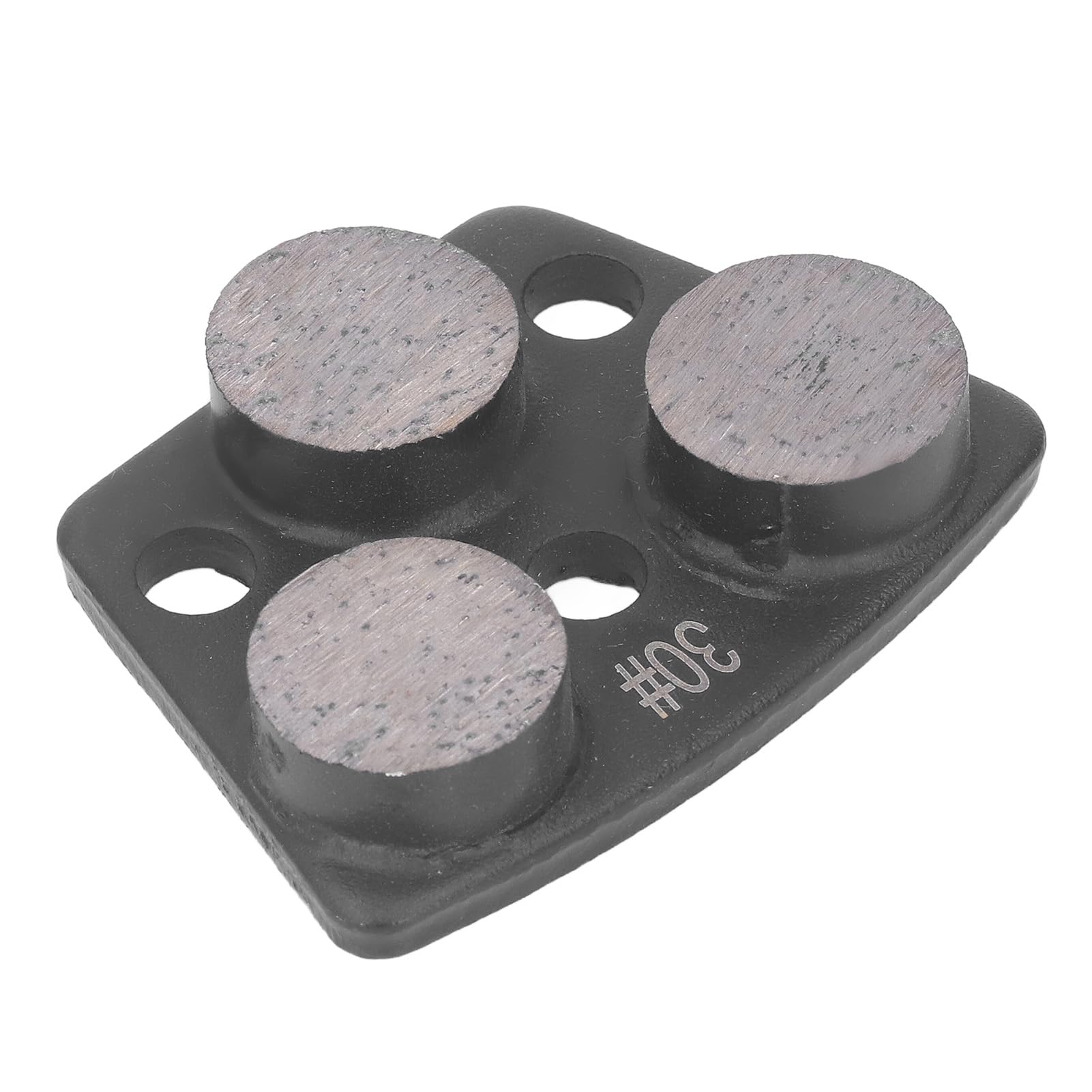 3Pcs Diamond Concrete Grinding Shoes, Row Cup Cutting 3 Cylinder Teeth Grinding Block Wheel, Coating Disc Shoe Black Grit 30,Ideal for Polishing and Cleaning Granite Marble Concrete Masonry