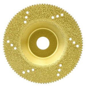 3.9" diamond grinding disc, all purpose segmented rim diamond blade for cutting rebar, cast iron, concrete, pavers, tile, granite, laminate