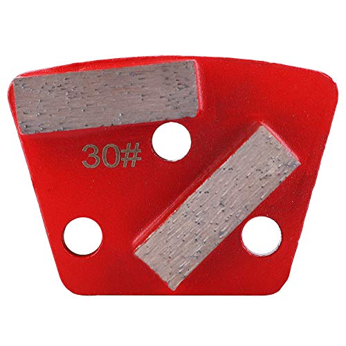 Sluffs Diamond Grinding Disc Pad,3PCS Trapezoid Diamond Floor Grinding Pad Disc Grit Metal Bond Scraper