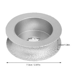 Grinding Wheel, Grinding Wheel for Angle Grinders Brazed Diamond Grinding Concave Abrasive Wheel Disc Dry Wet Grinding, Surface Grinding Wheels (Concave Grinding Wheel 3.5)