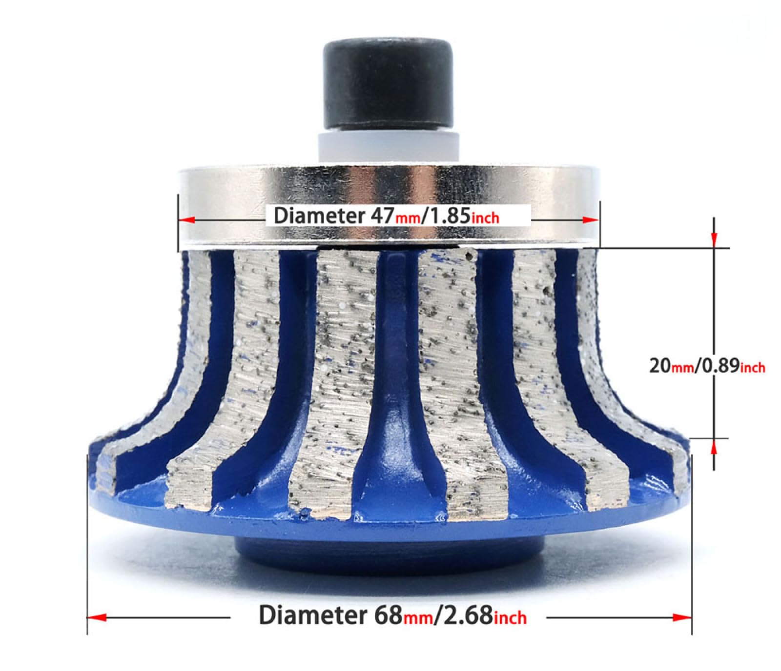 A20 Diamond Grinding Wheel Edge Profile Router Bit Metal Segments For Stone Marble Granite Grinding Disc