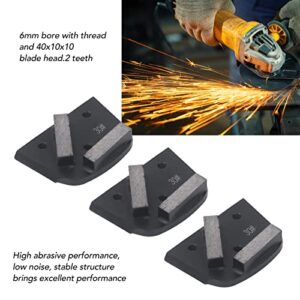 Diamond Floor Grinding Pad Disc,3Pcs 30 Grit Diamond Grinding Shoes 2 Teeth Diamond Polishing Shoes Block Tool for Concrete Paint Floor