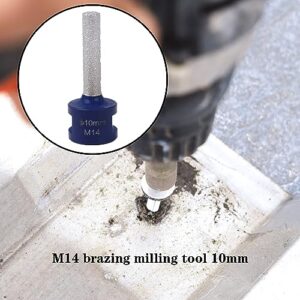 BQLZR Diamond Finger Milling Bit Tool 3/8 Inch M14 for Hole Enlarging Shaping Trimming