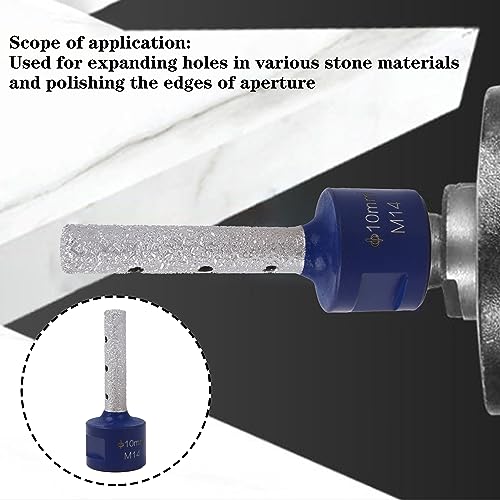 BQLZR Diamond Finger Milling Bit Tool 3/8 Inch M14 for Hole Enlarging Shaping Trimming